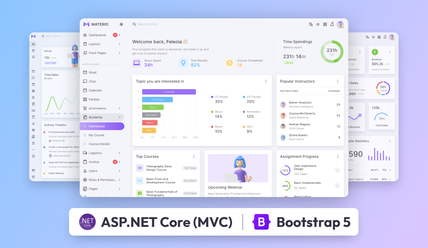 Materio - Free ASP.NET Core MVC Admin Template