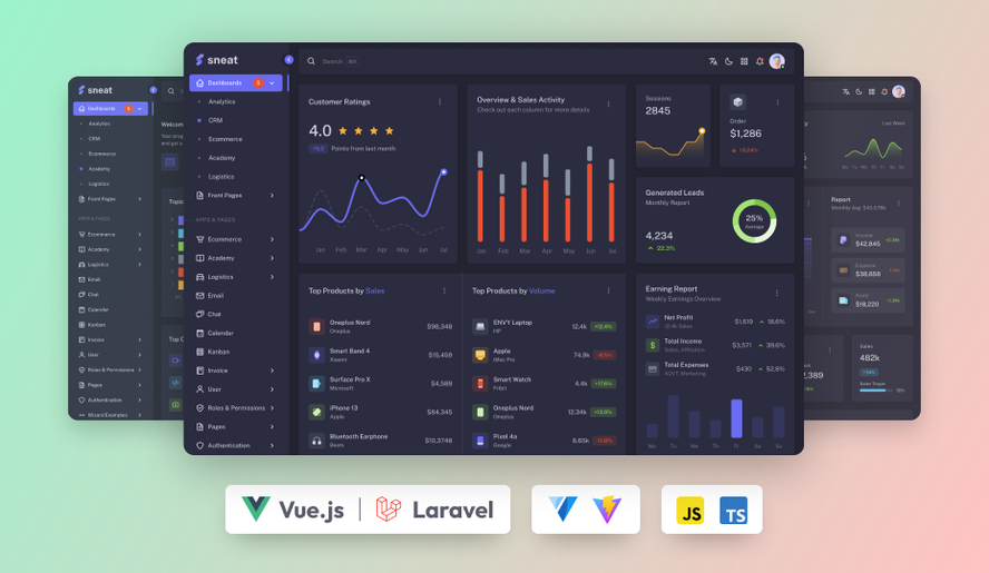 Sneat - Vuetify Vuejs 3 Laravel Admin Template